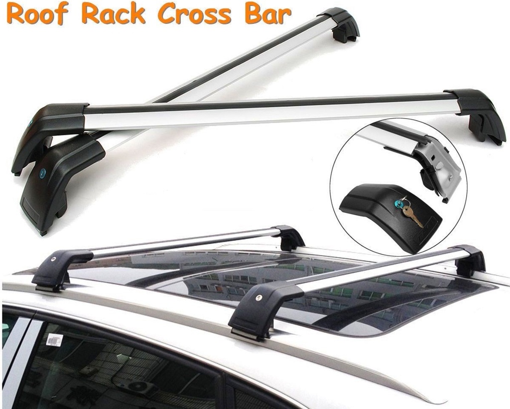 Universal Car Top Crossbars for Vehicle With Flush Rails
