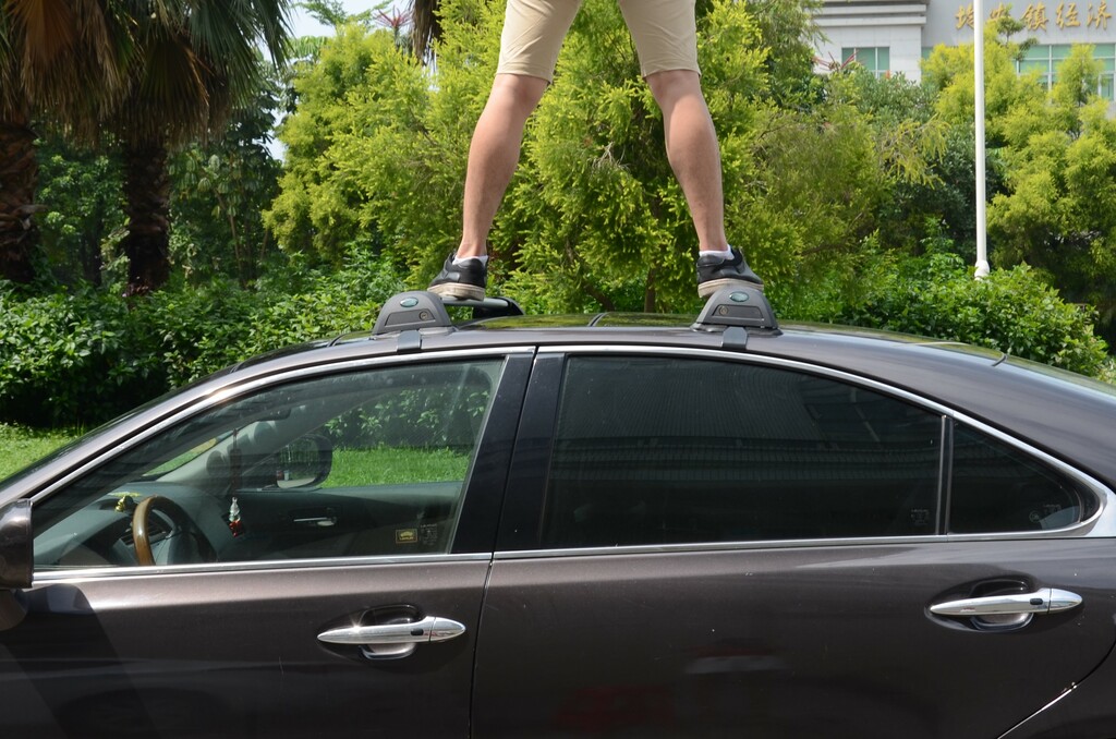 Medium Duty Aerodynamic Car Roof Rack For Bare Roof Car Top - racktrip.com