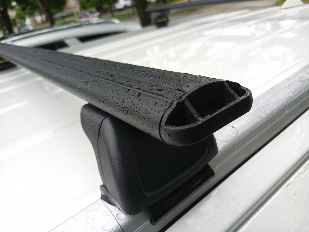 Super Duty Car Top Crossbars for Vehicle With Flush Rails [Stick Out Style]