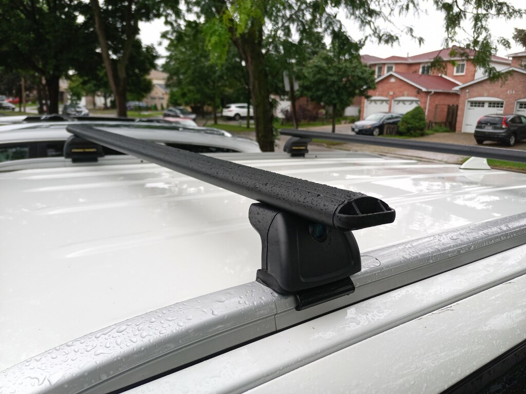 Super Duty Car Top Crossbars for Vehicle With Flush Rails [Stick Out Style]